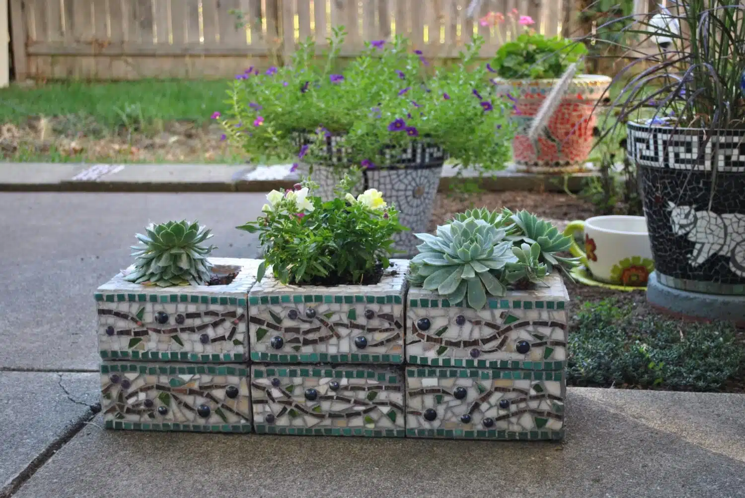 Cement Block Planter Designs