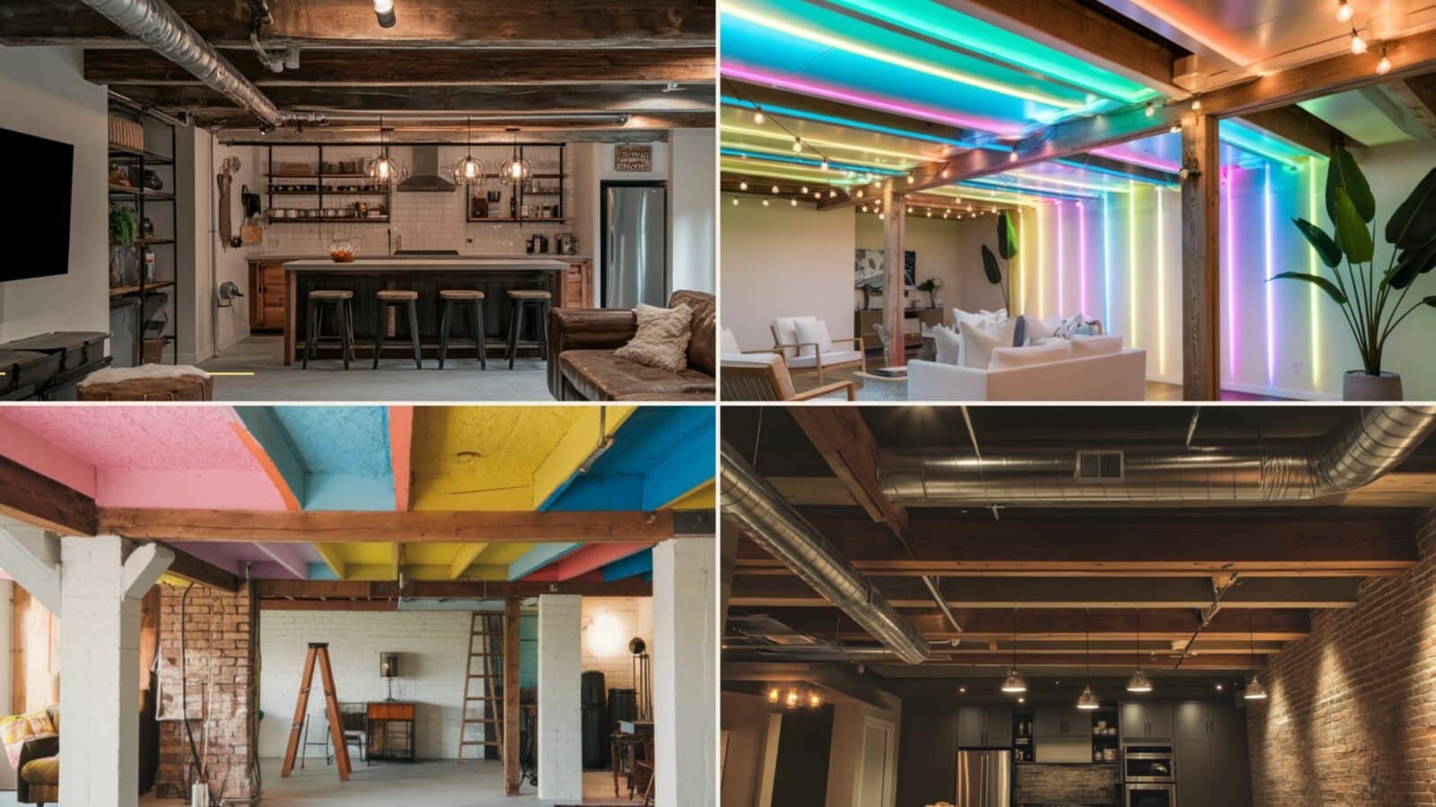 12 Exposed Basement Ceiling Ideas - Enthralling Gumption