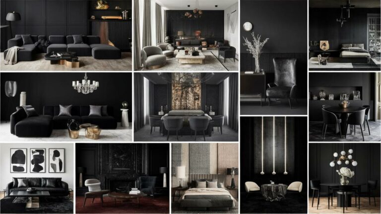 40 Sophisticated ideas for an All Black Room - Enthralling Gumption