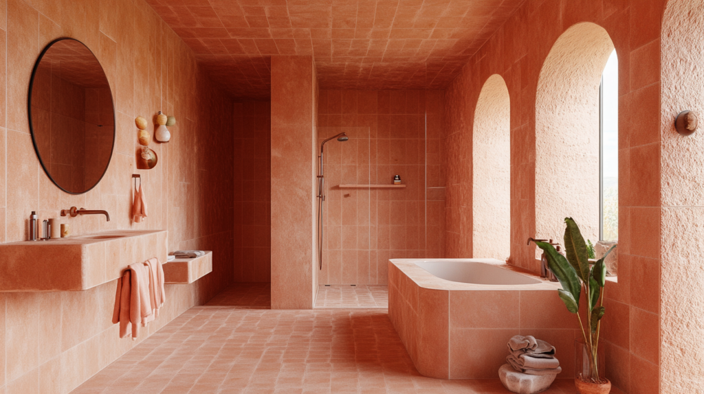 46 Timeless Terracotta Bathroom Ideas - Enthralling Gumption