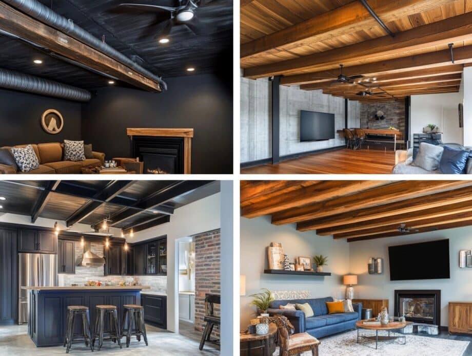 30 Creative Exposed Basement Ceiling Ideas - Enthralling Gumption