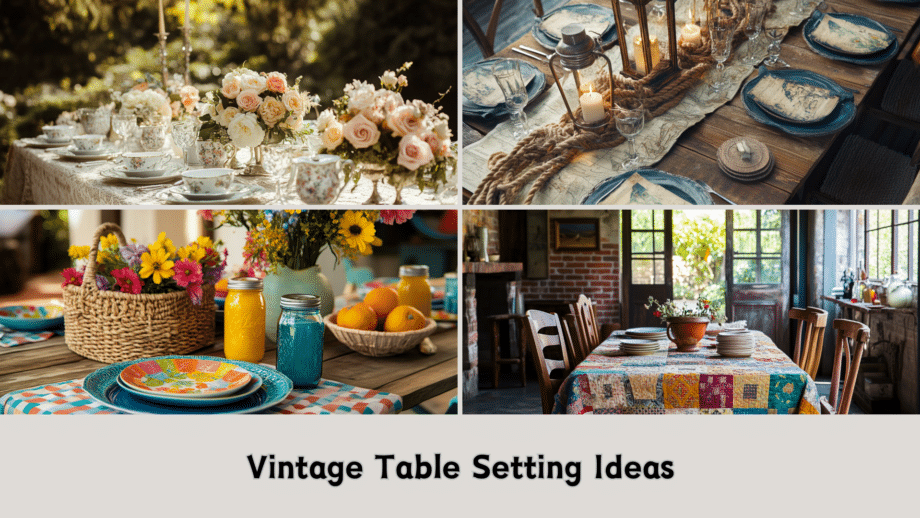 27 Creative Vintage Table Settings To Upgrade Your Dining - Enthralling ...