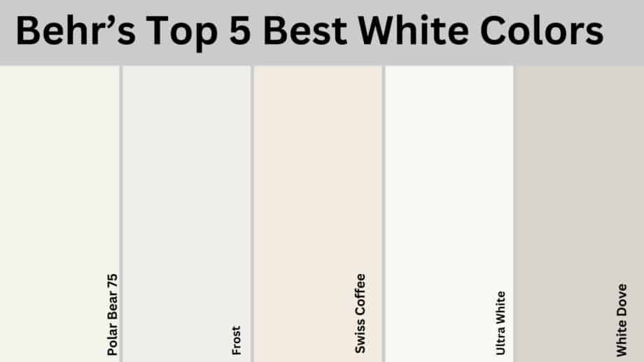 5 Best Behr's White Paints: Color Reviews - Enthralling Gumption