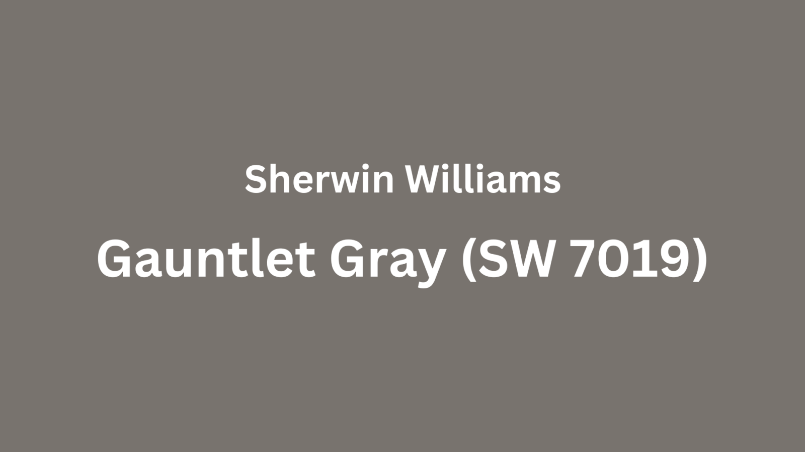 Explore the Sherwin Williams' Gauntlet Gray (SW 7019) - Enthralling ...