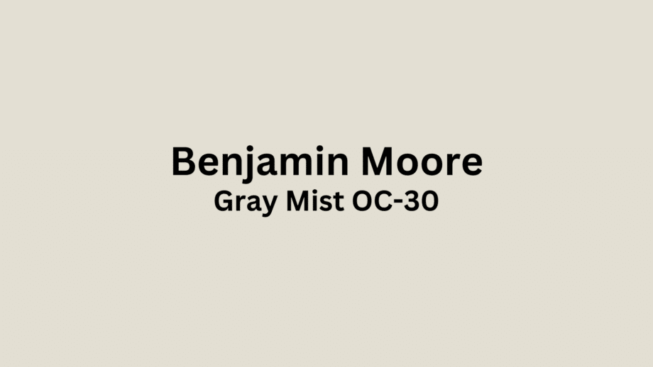 Benjamin Moore Gray Mist (OC-30): A Review - Enthralling Gumption