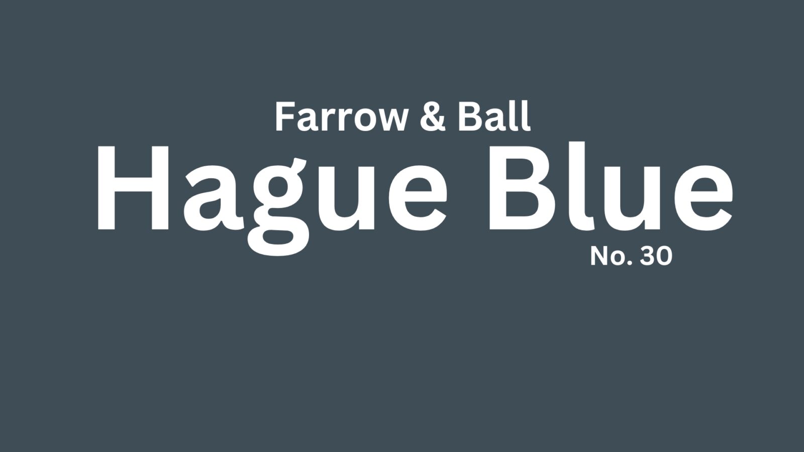 Hague Blue (No. 30) by Farrow & Ball: A Review - Enthralling Gumption