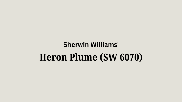 Sherwin Williams' Heron Plume (SW 6070): A Review - Enthralling Gumption