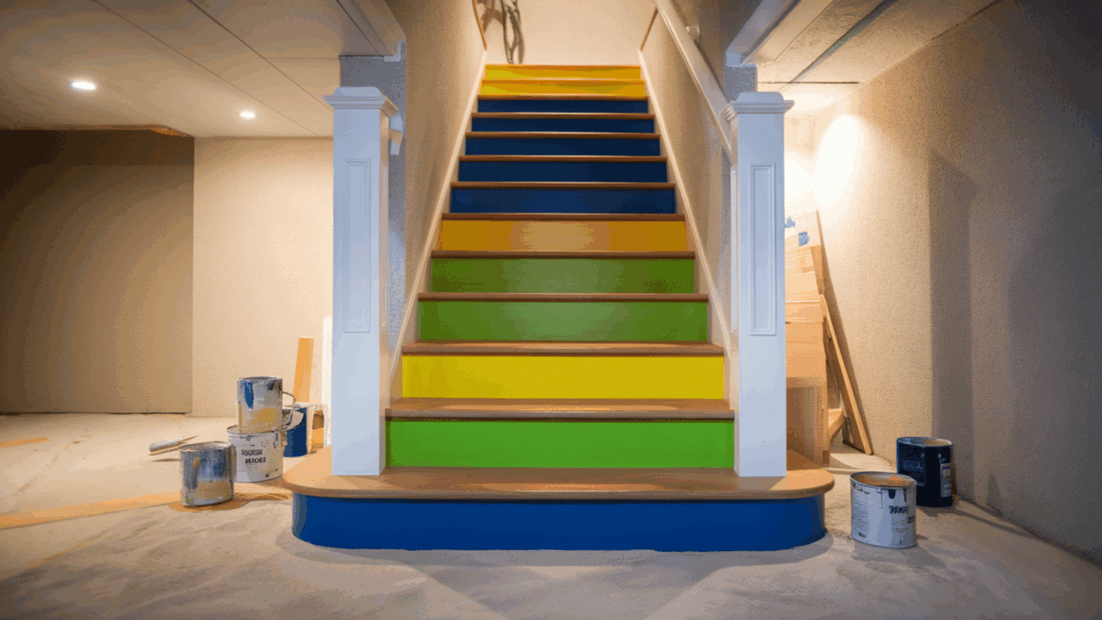 15 Creative Ideas for Unfinished Basement Stairs - Enthralling Gumption