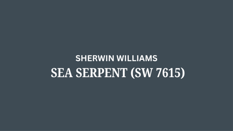 Sherwin Williams Sea Serpent (SW 7615): A Review - Enthralling Gumption