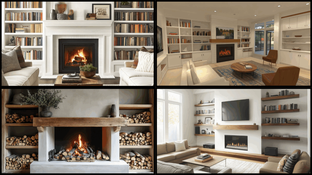 10 Modern Built-In Fireplace Ideas to Upgrade Any Room - Enthralling ...