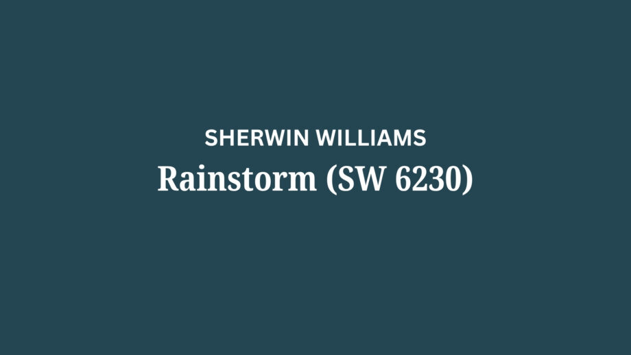 Sherwin Williams Rainstorm (SW 6230): A Review - Enthralling Gumption