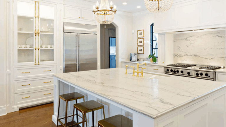 37 Luxury White and Gold Kitchen Ideas - Enthralling Gumption