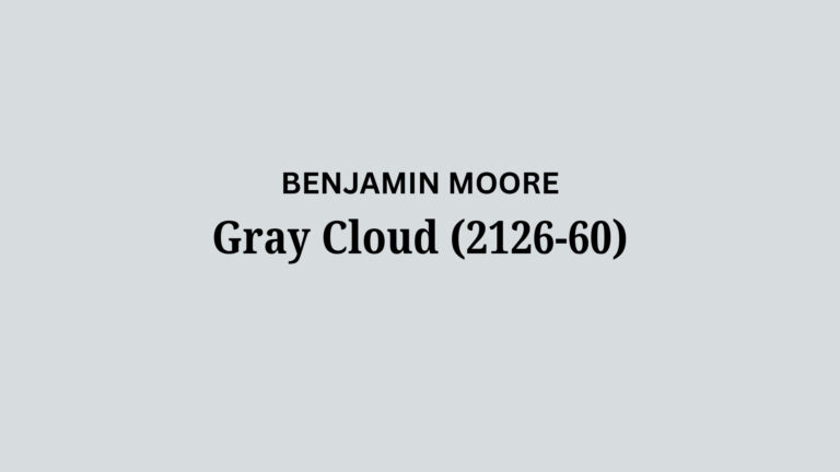 Benjamin Moore Gray Cloud (2126-60): A Complete Review - Enthralling Gumption