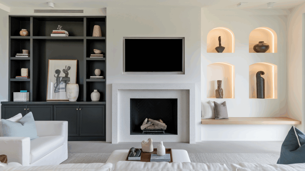37 Modern Built-In Ideas Around Fireplace - Enthralling Gumption